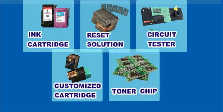 Plastic industrial inkjet printer cartridge for hp 45 ciss continuous ...