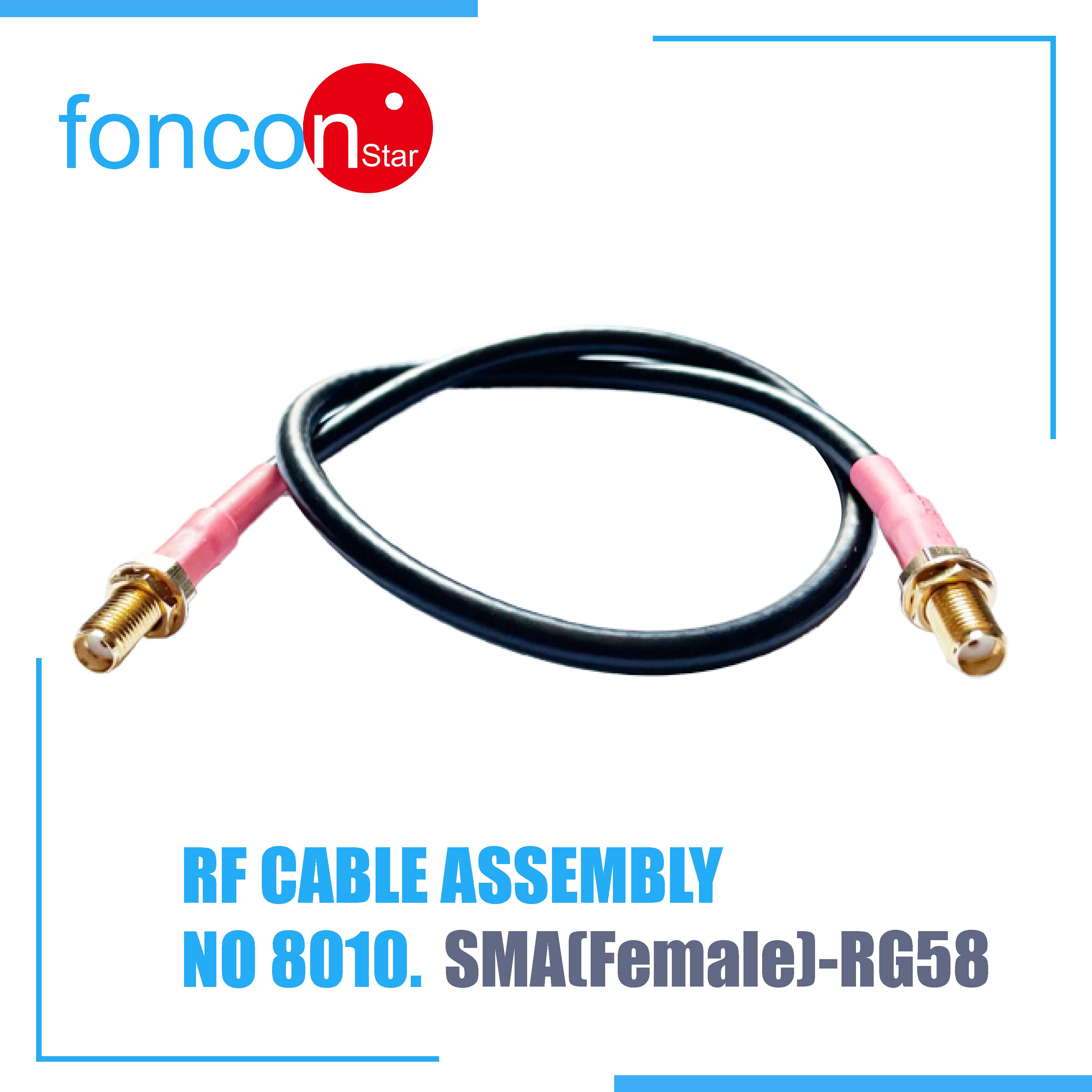 FONCON RF CABLE ASSEMBLY NO 8010 SMA Female RG58 Taiwantrade FONCON RF CABLE ASSEMBLY NO 8010 SMA Female RG58 Taiwantrade