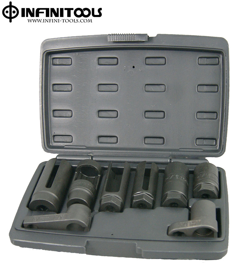 Oxygen Sensor And Sending Unit Socket Set,8-piece ,3/8" Drive | Taiwantrade