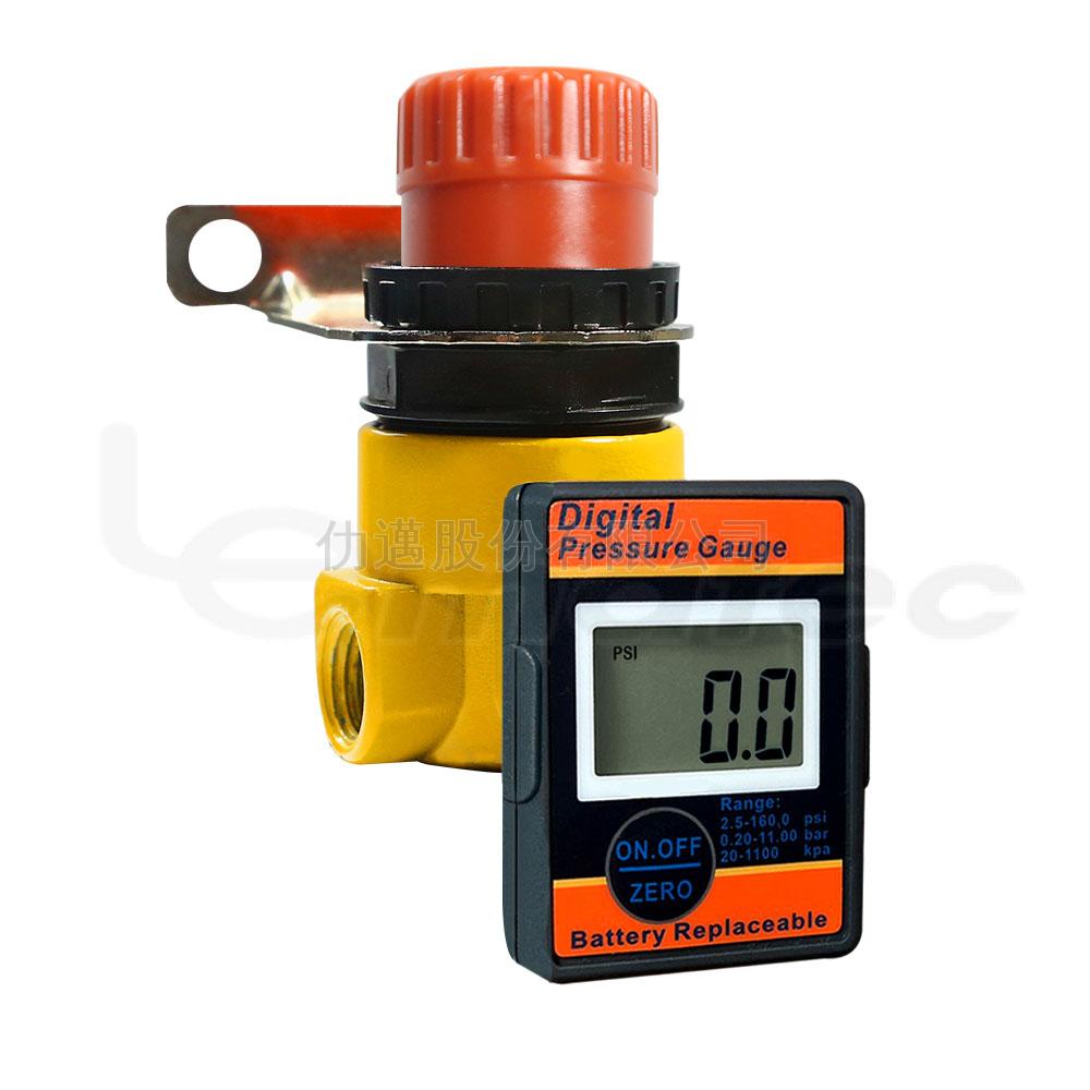 1/4" Air Port Pressure Valve Regulator With Digital Pressure Gauge Air ...