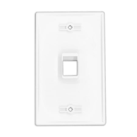 US Style RJ45 Keystone Outlet Cover Plates 1 Port | Taiwantrade.com