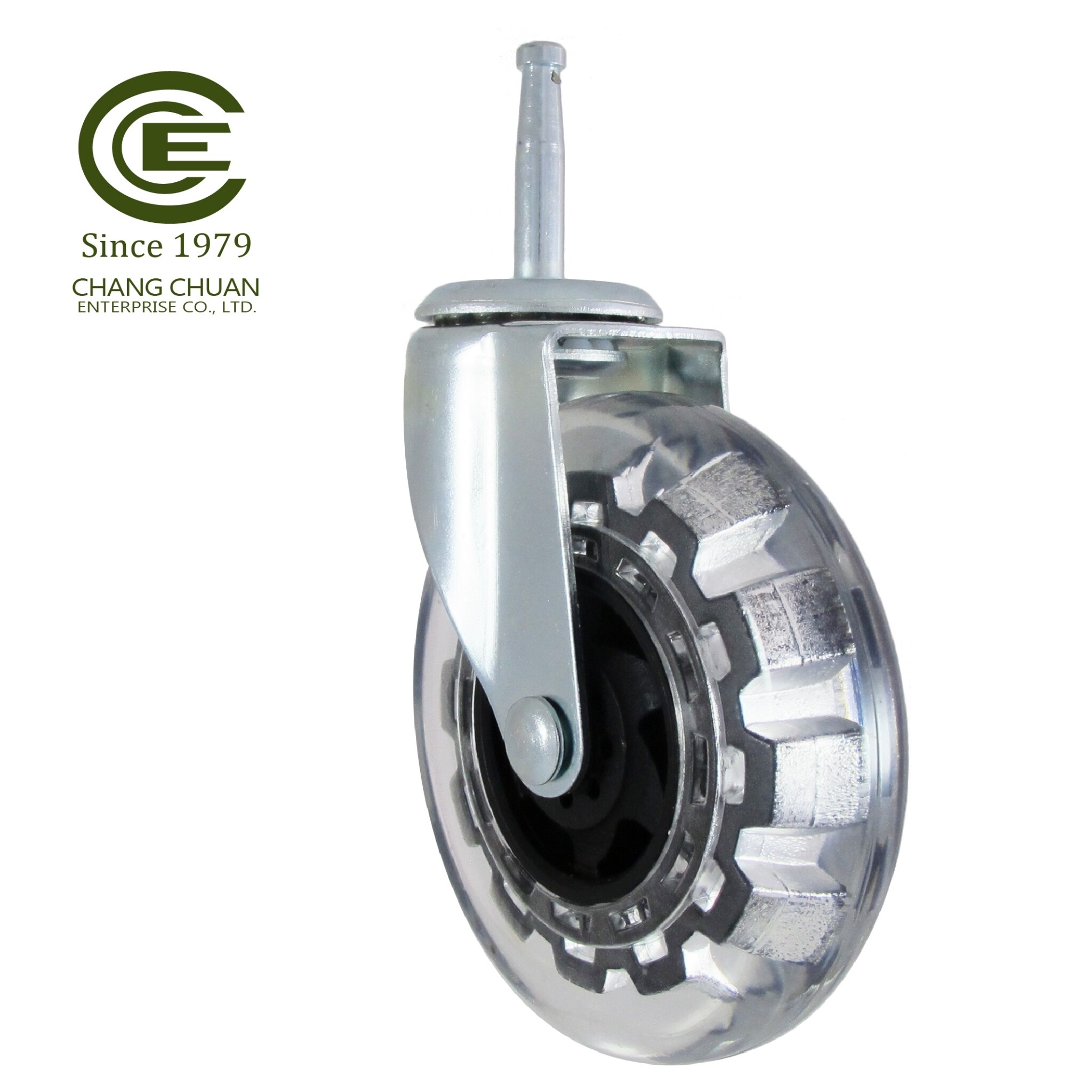 4 inch PVC Wheel Grip Neck Removable Caster Wheels | CHANG CHUAN ...