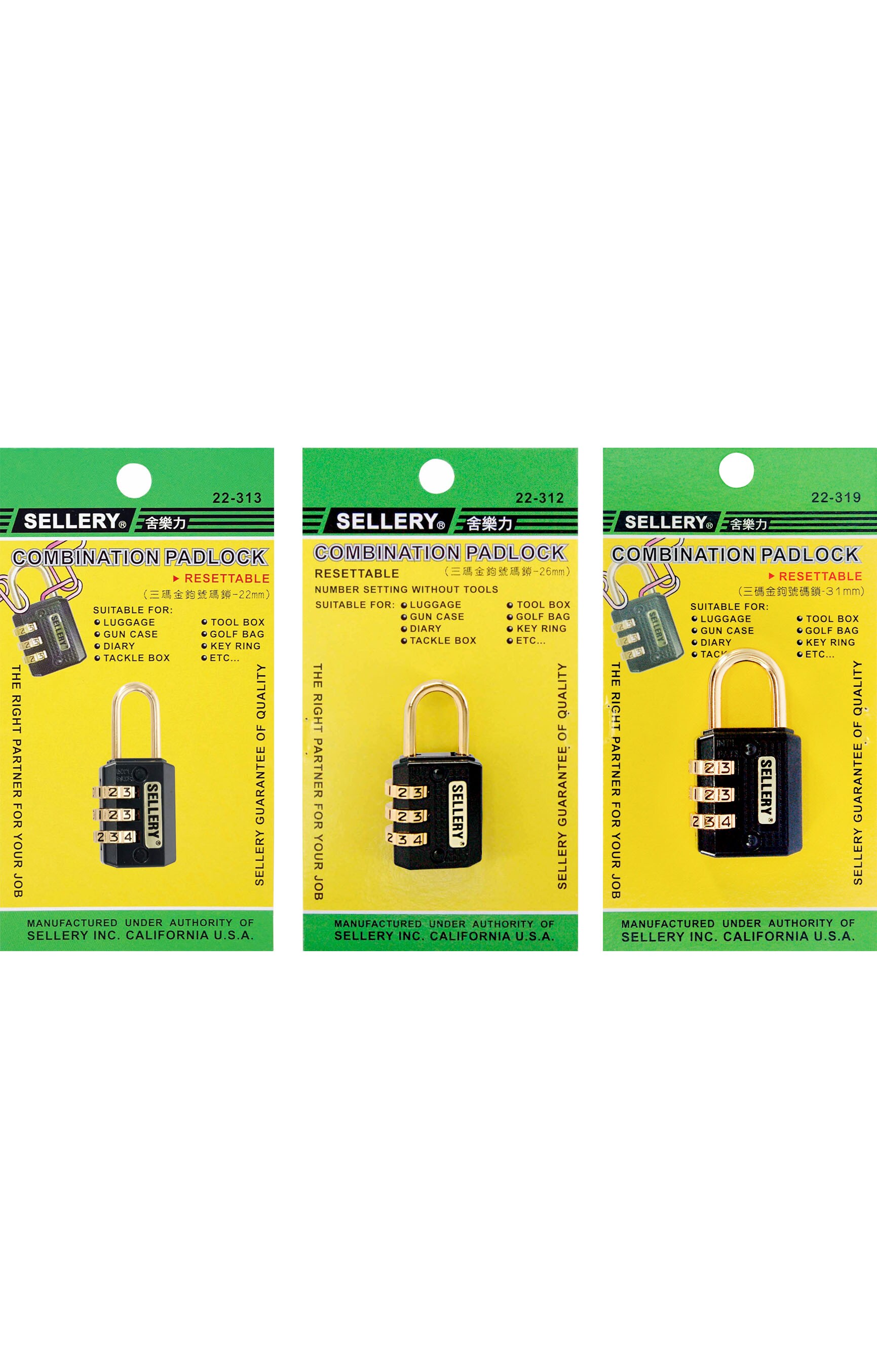 SELLERY COMBINATION PADLOCK | Taiwantrade.com