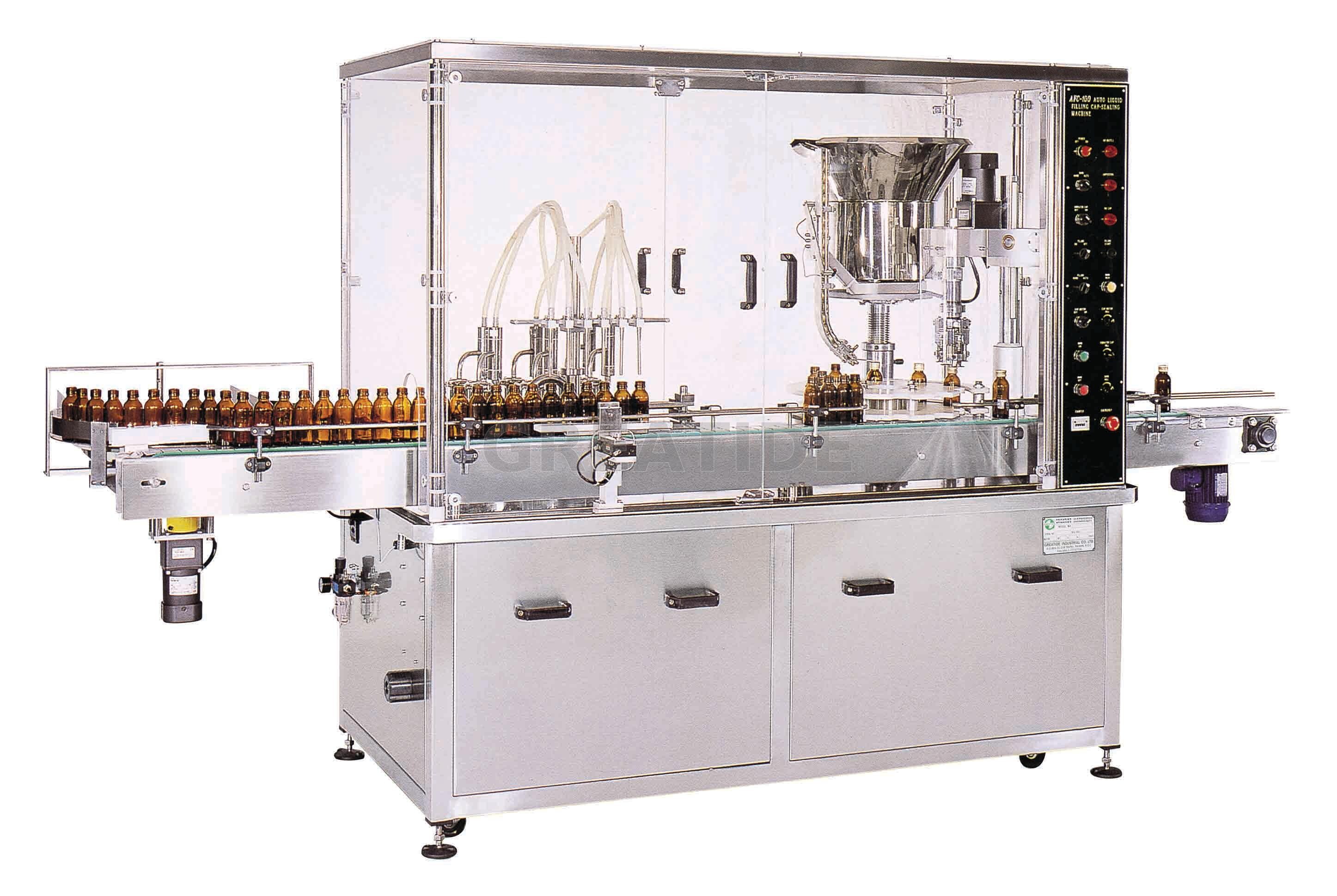 AUTOMATIC VOLUMETRIC LIQUID FILLING & CAPPING MACHINE | Taiwantrade