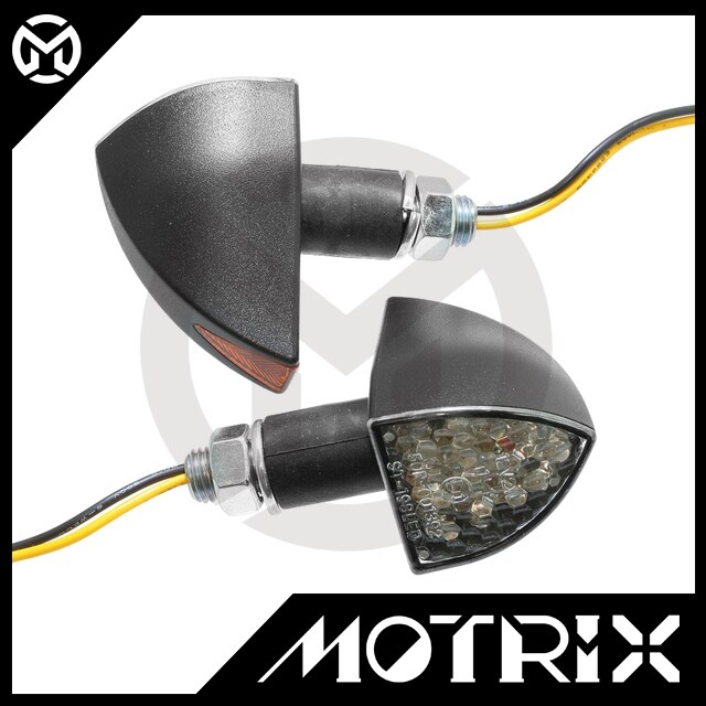 Universal Motorcycle Indicators With E-marked Clear Lens Light LED ...