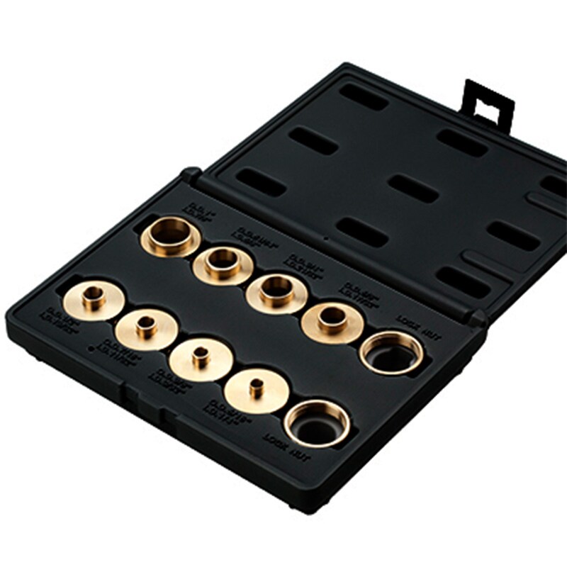 Brass Router Template Guide Bushing, Lock Nuts Set With Case | Taiwantrade
