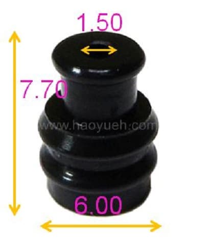 MG 680449 (HY1013) Wire Seal, Wire Seals For Wire Harness, Black, KET ...