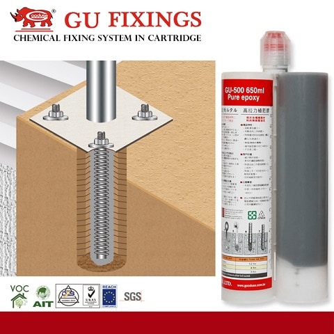 Epoxy Anchor For Large Drill Hole Diameter And High Anchorage Depth ...