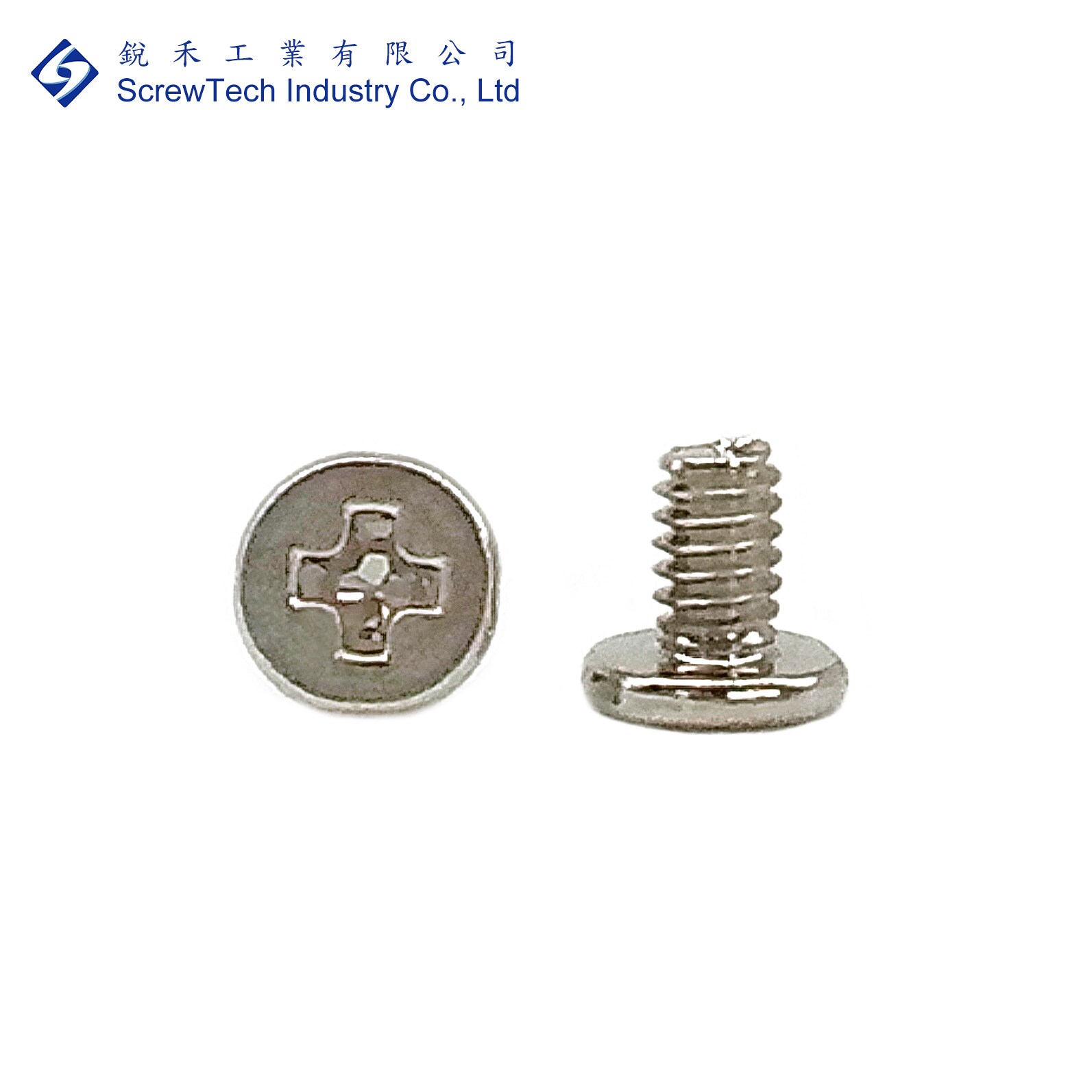 【ScrewTech-IAM0200301A-8】I Head, Phillips, M2x3, Machine Screw, Nickel ...