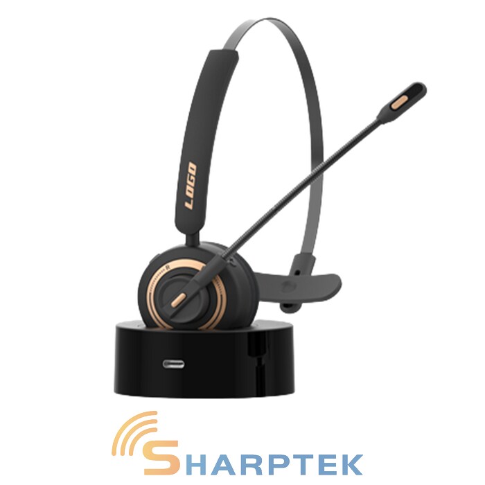 Bluetooth Communication Headset with ENC Boom Microphone | Taiwantrade.com