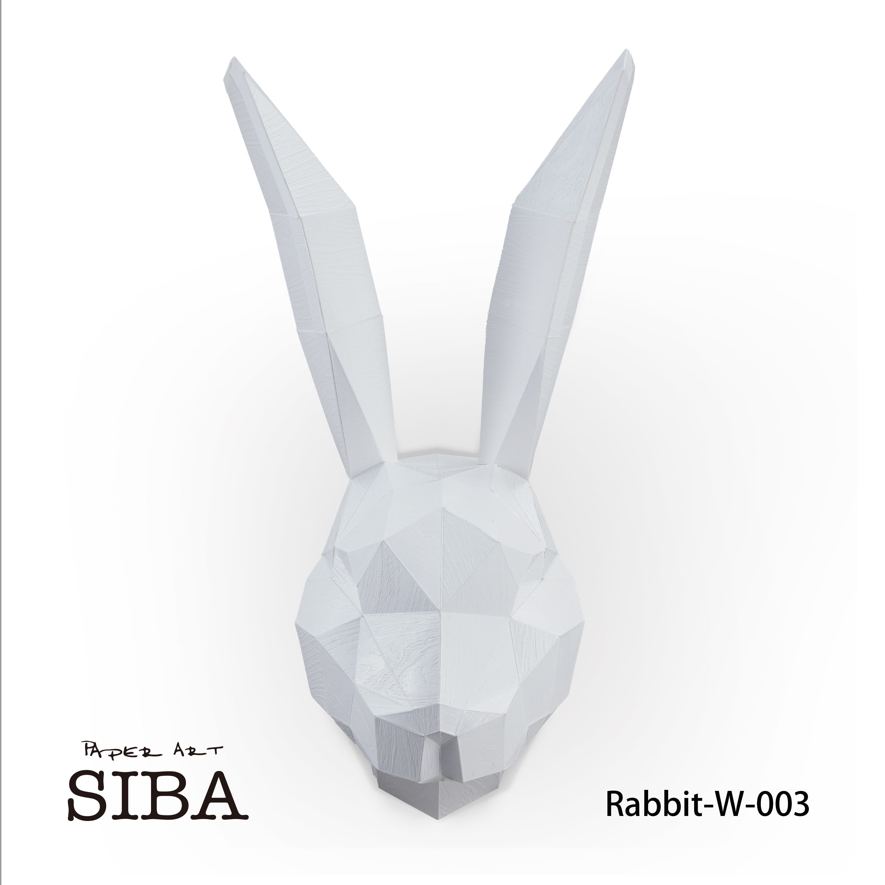 Rabbit head (white wood grain) puzzle | Taiwantrade