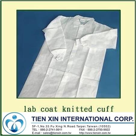 lab coat knitted cuff | Taiwantrade