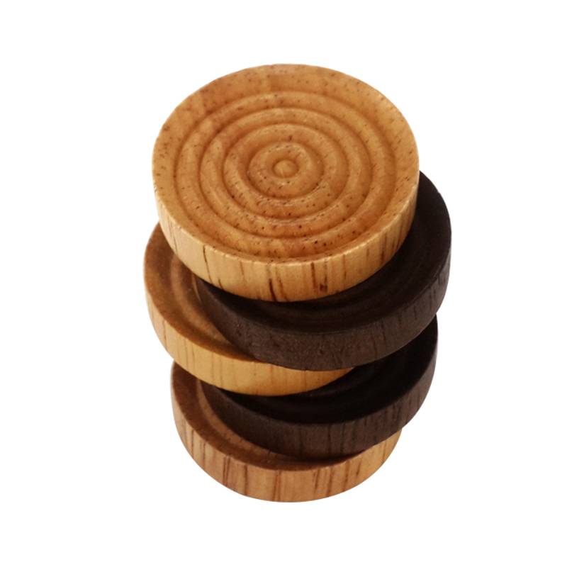 Plain And Brown Wood Round Checkers | Taiwantrade