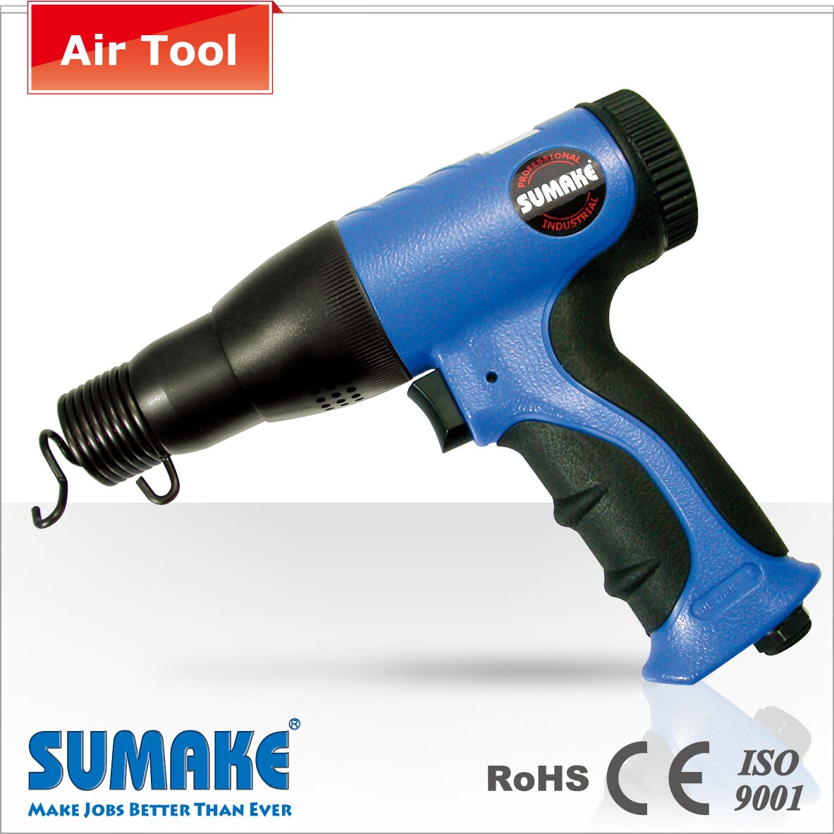190mm COMPOSITE VIBRATION- REDUCTION AIR HAMMER, HAND TOOL, AIR TOOL ...