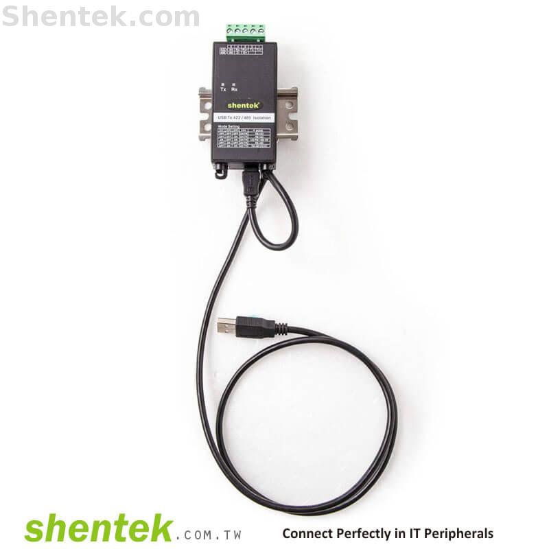 Shentek USB To RS485 RS422 Serial Converter Adapter 1 Port 3KV ...