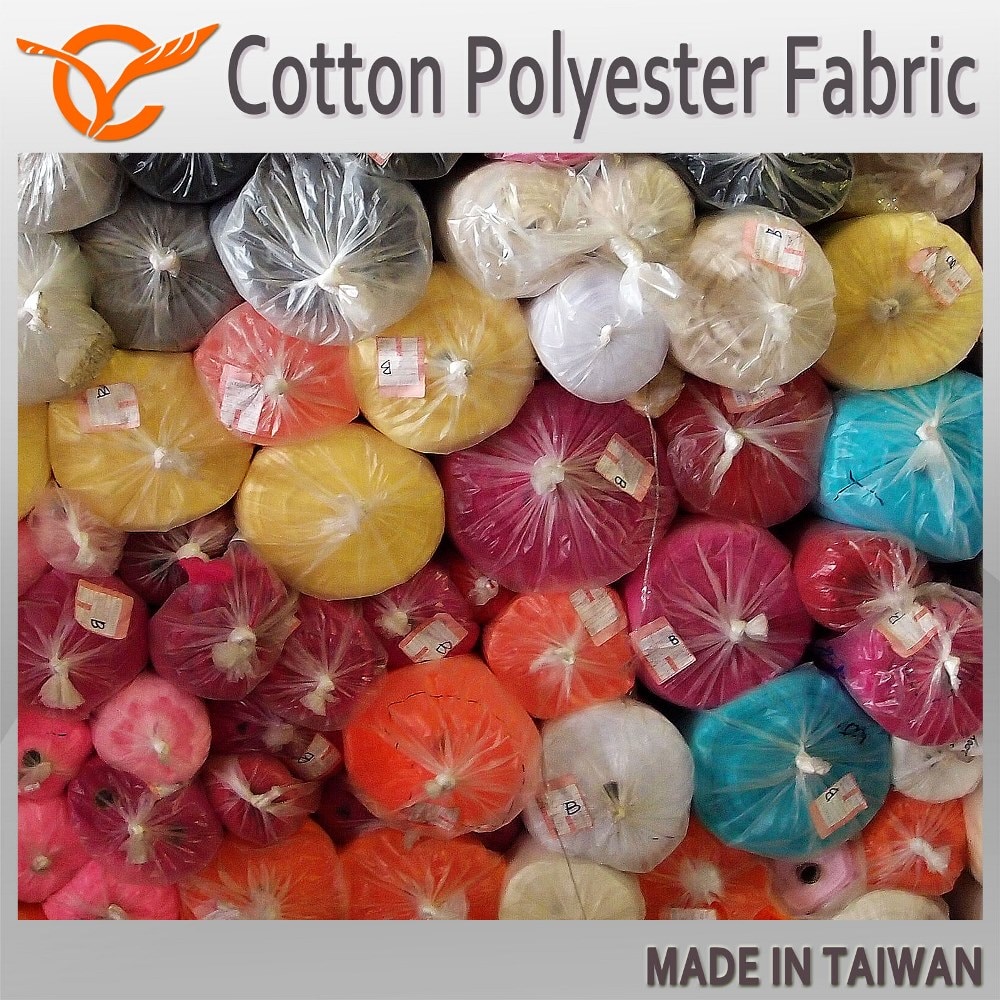 Taiwanese 75 Cotton 25 Polyester Dead Stock Fabric For Apparel ...