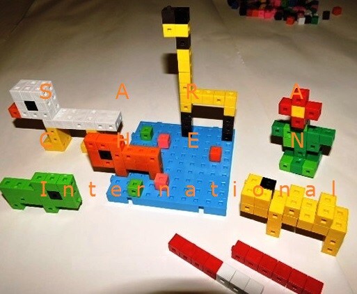 1CM INTERLOCKING CUBES WITH BASEBOARD, 101 PCS | Taiwantrade.com