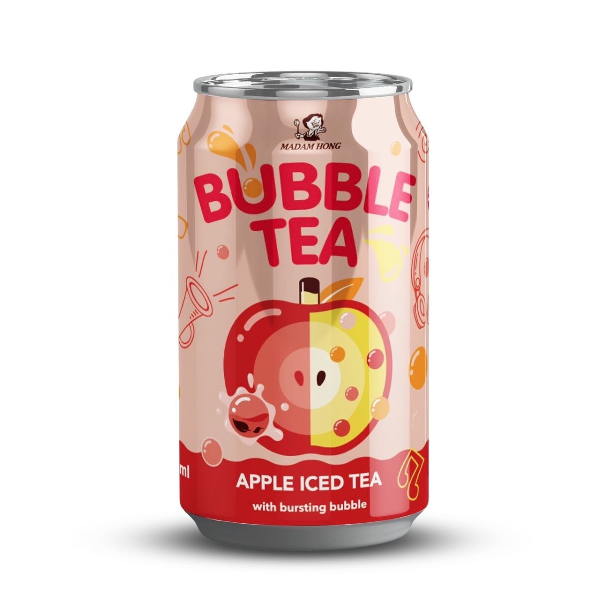 Madam Hong- Apple Bubble Tea 320ml | Taiwantrade