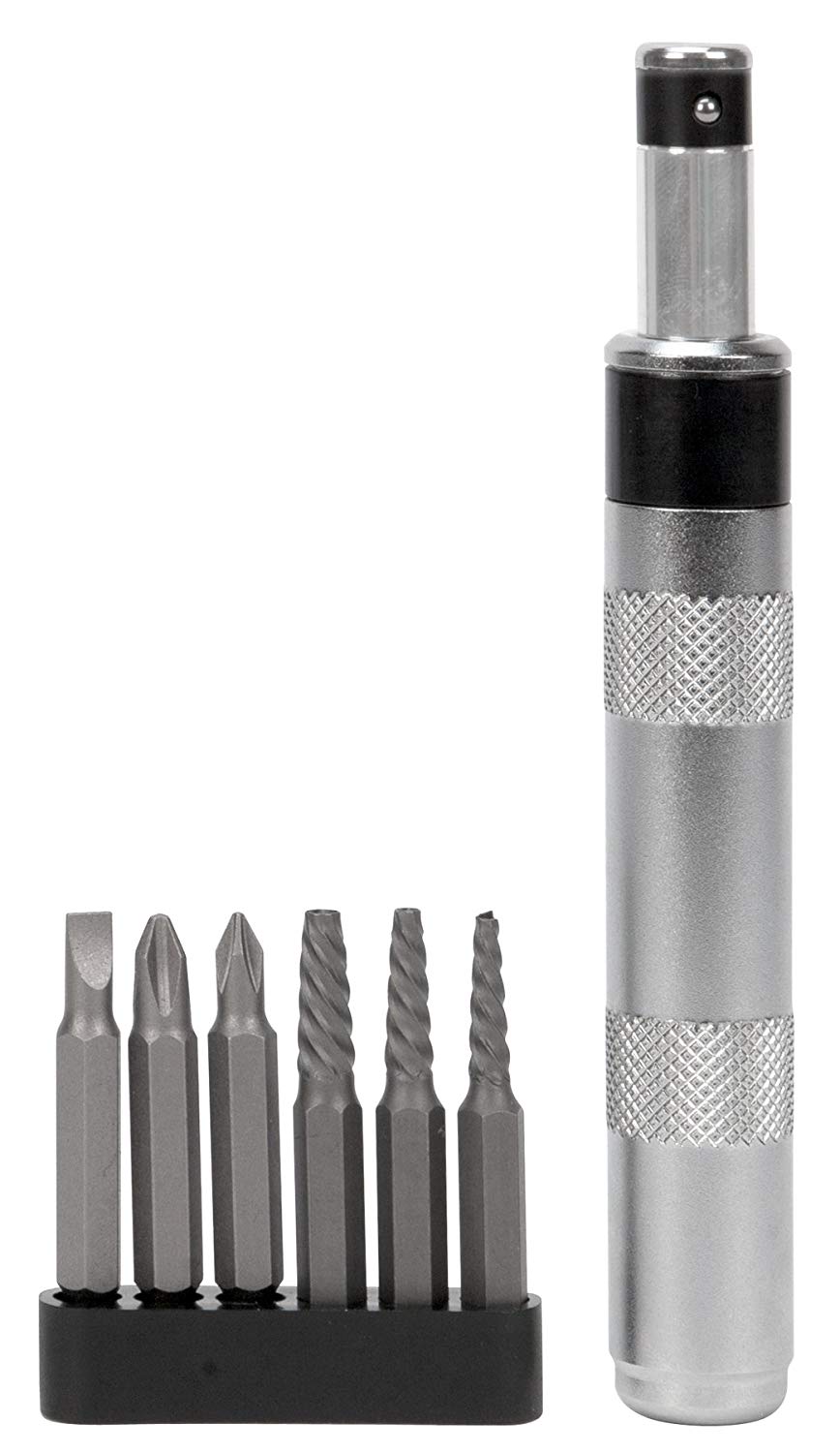 1/4" Impact Screwdriver and Screw Extractor Set 7PCS | Taiwantrade.com
