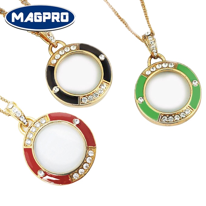 Magnifying Glass Lens Metal Hanging Magnifier Chain Necklace | Taiwantrade