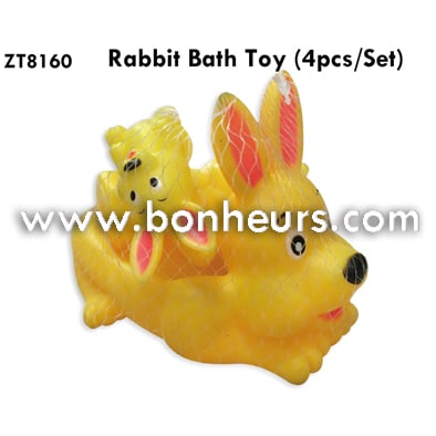 RABBIT BATH TOY (4PCS/SET) | Taiwantrade