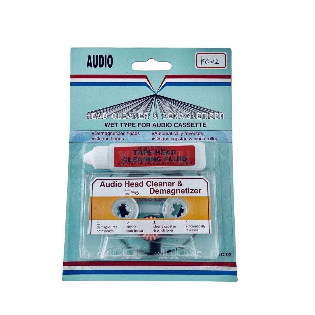 Audio Cassette Tape Head Cleaner with Demagnetized, Wet-Type for ALL ...