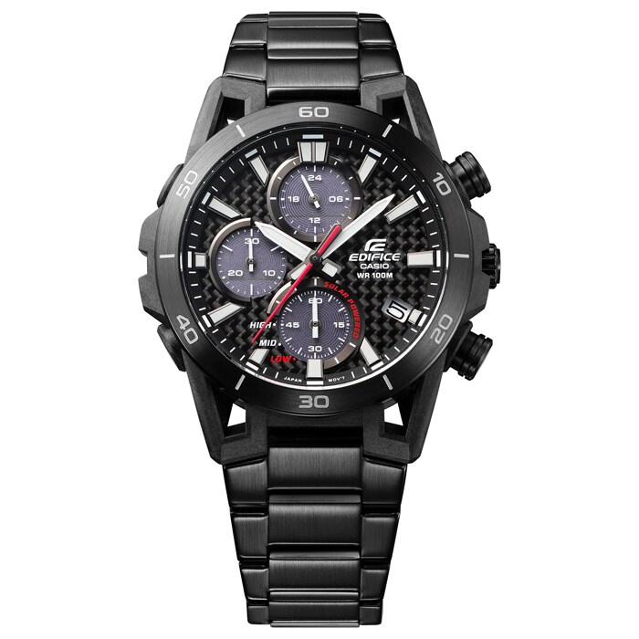 5Cgo CASIO EDIFICE series EQS-960DC-1AV Stainless Steel Solar Sports ...