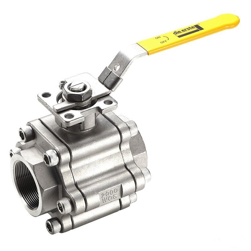 Fire-Safe 3-PC Full Port, 2000 PSI Direct Mount Ball Valve