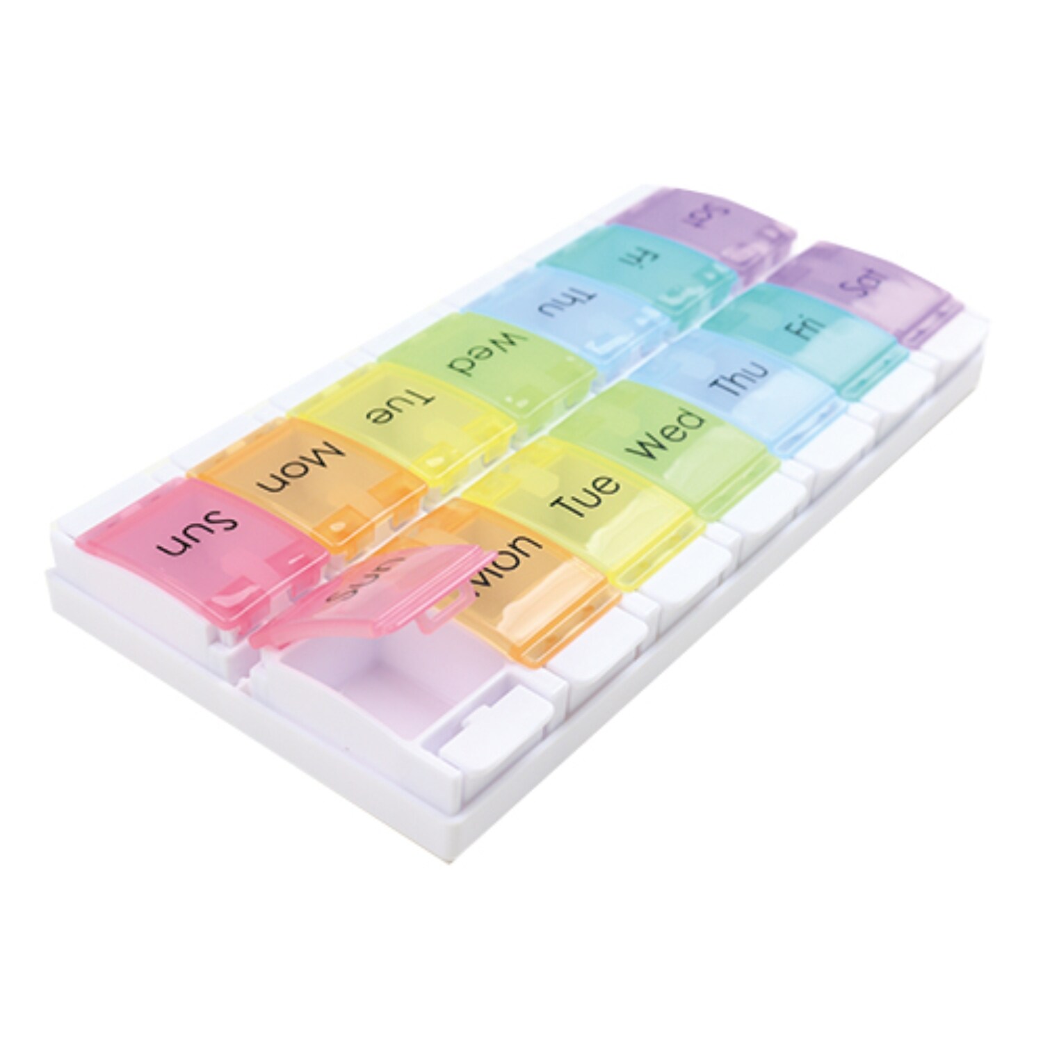 14 Compartments Easy Opening Pill Case Holder Weekly | Taiwantrade