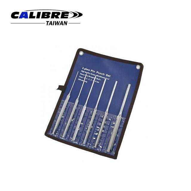 TAIWAN CALIBRE Storage Wallet 6PC 2-8mm Extra Long Pin Punch Set ...