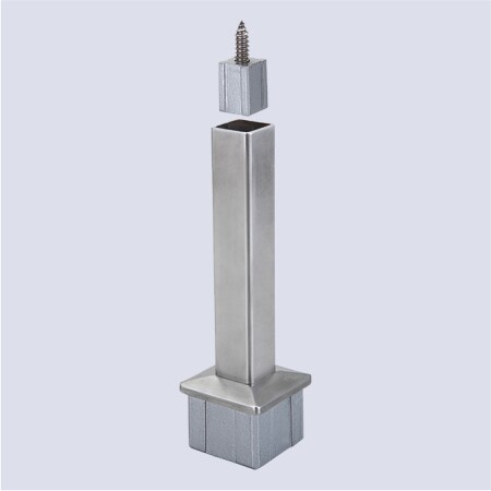 Stainless Steel Square Tube Handrail Perpendicular Post Connector ...
