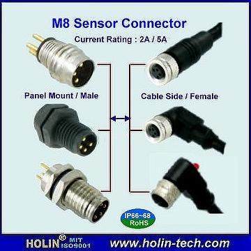 M8 Series Sensor Connector System, Small Size , Small Amperage | HTP ...