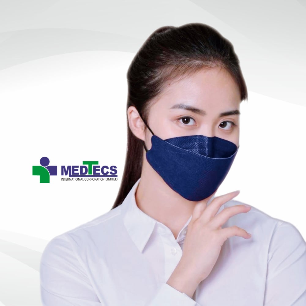 Made in Taiwan KF94 Disposable 4-ply 3D Mouth Shape Face Masks | Navy ...