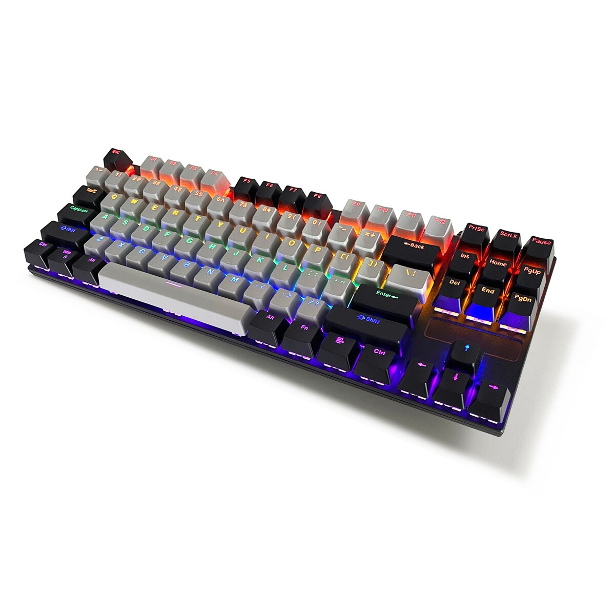 87-Key Mechanical Multicolor Backlit Gaming Keyboard | Taiwantrade