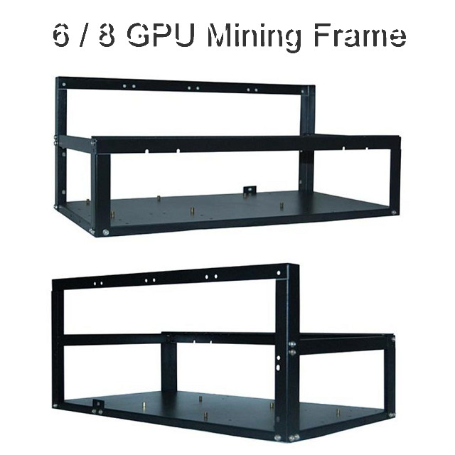 6/8 GPU Open Frame Mining Rig Frame Chassis For ETH BTC Ethereum ...