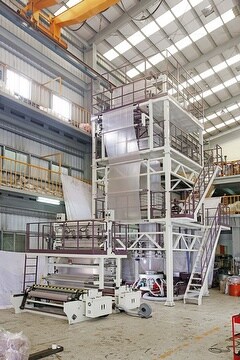 5 LAYER CO-EXTRUSION BLOWN FILM MACHINE, 5 layer inflation machine, 5 ...