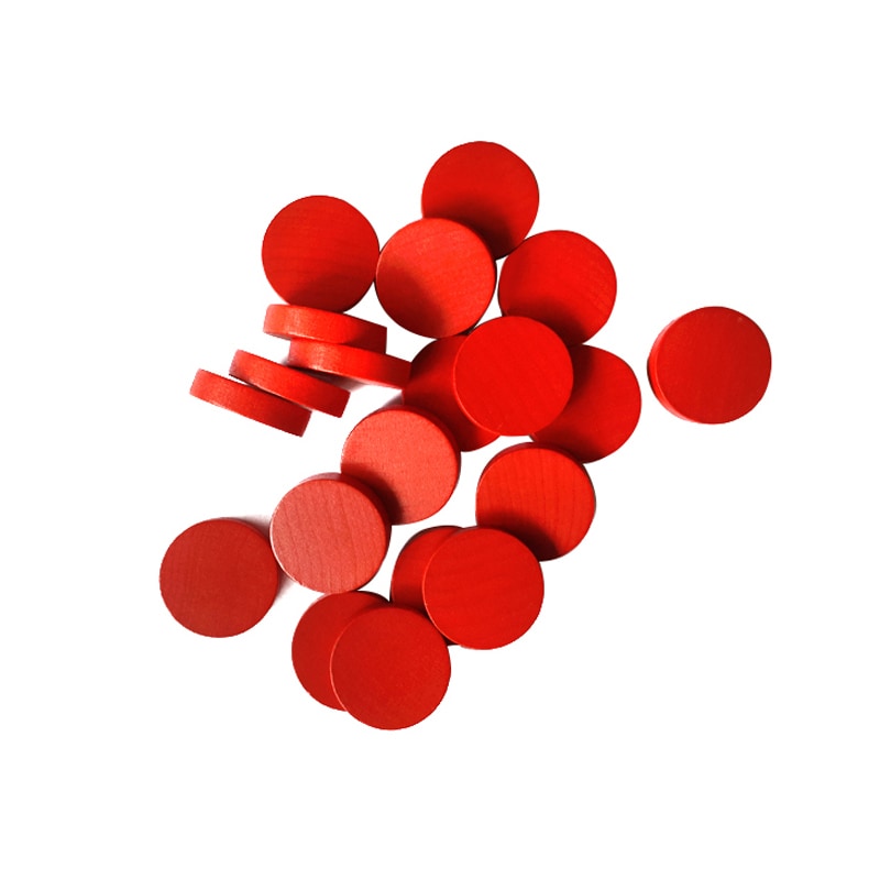 35*8mm Red Wood Round Piece Boards | Taiwantrade