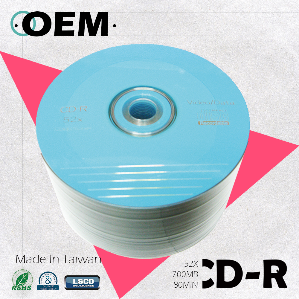 OEM CD-R 52X LOGO Printing Taiwan Discs | Taiwantrade.com