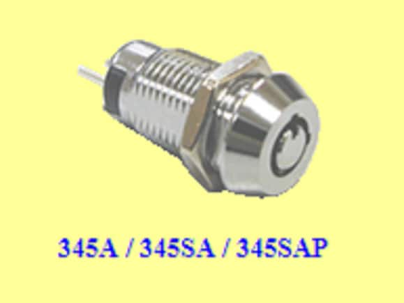 Mini Tubular Key Electric Switch Locks P3000-05,security protection ...