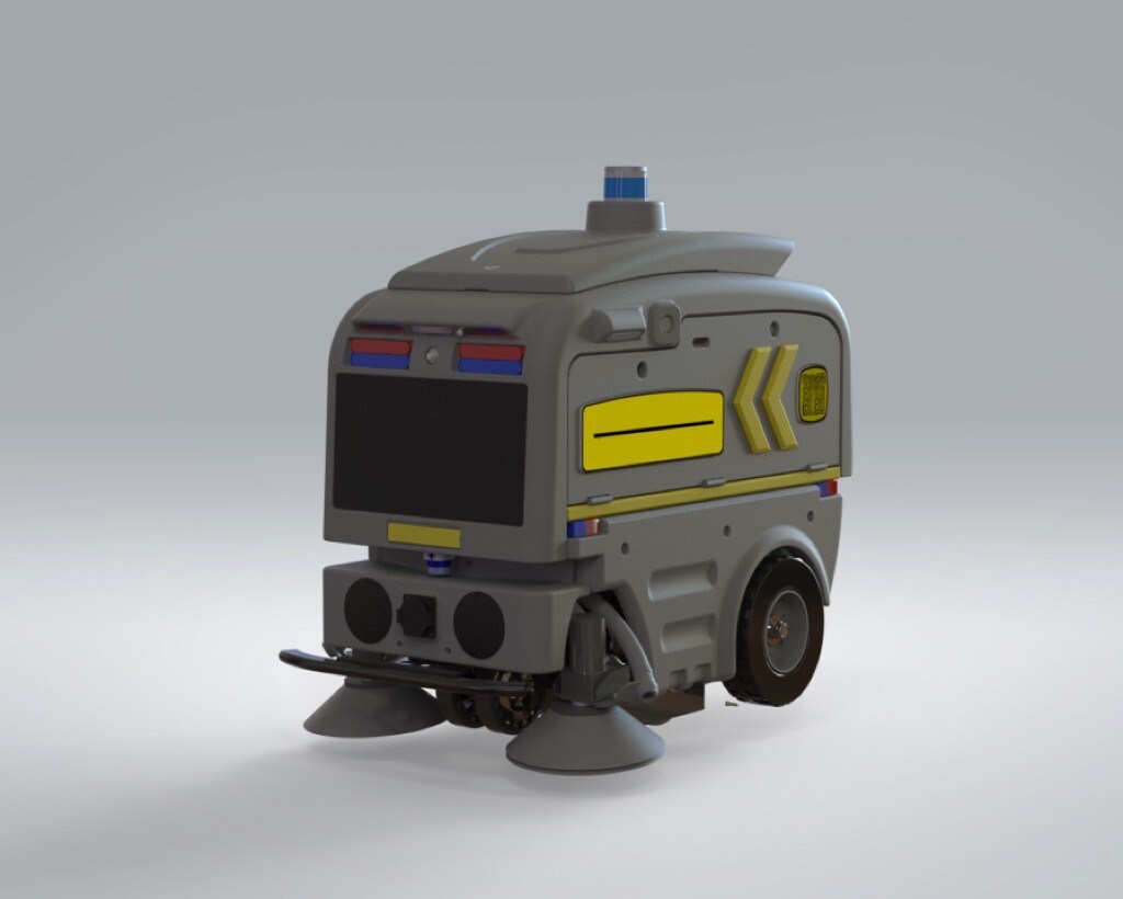 Outdoor Sweeper Robot- Model 90 | Taiwantrade