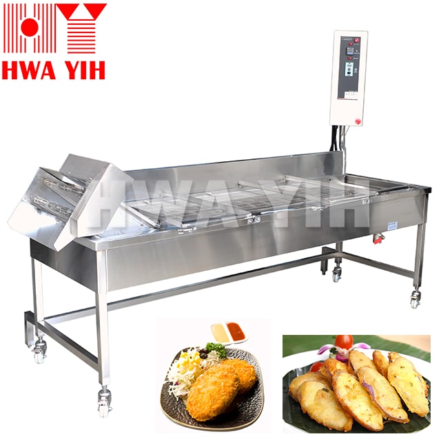 HY-590W Automatic Continuous Conveyor Deep Fryer Machine | Taiwantrade