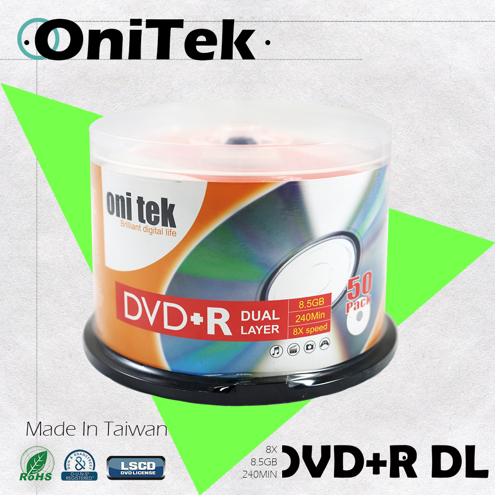 OniTek DVD+R Dual Layer 8X 8.5GB / High Quality from Taiwan Factory ...