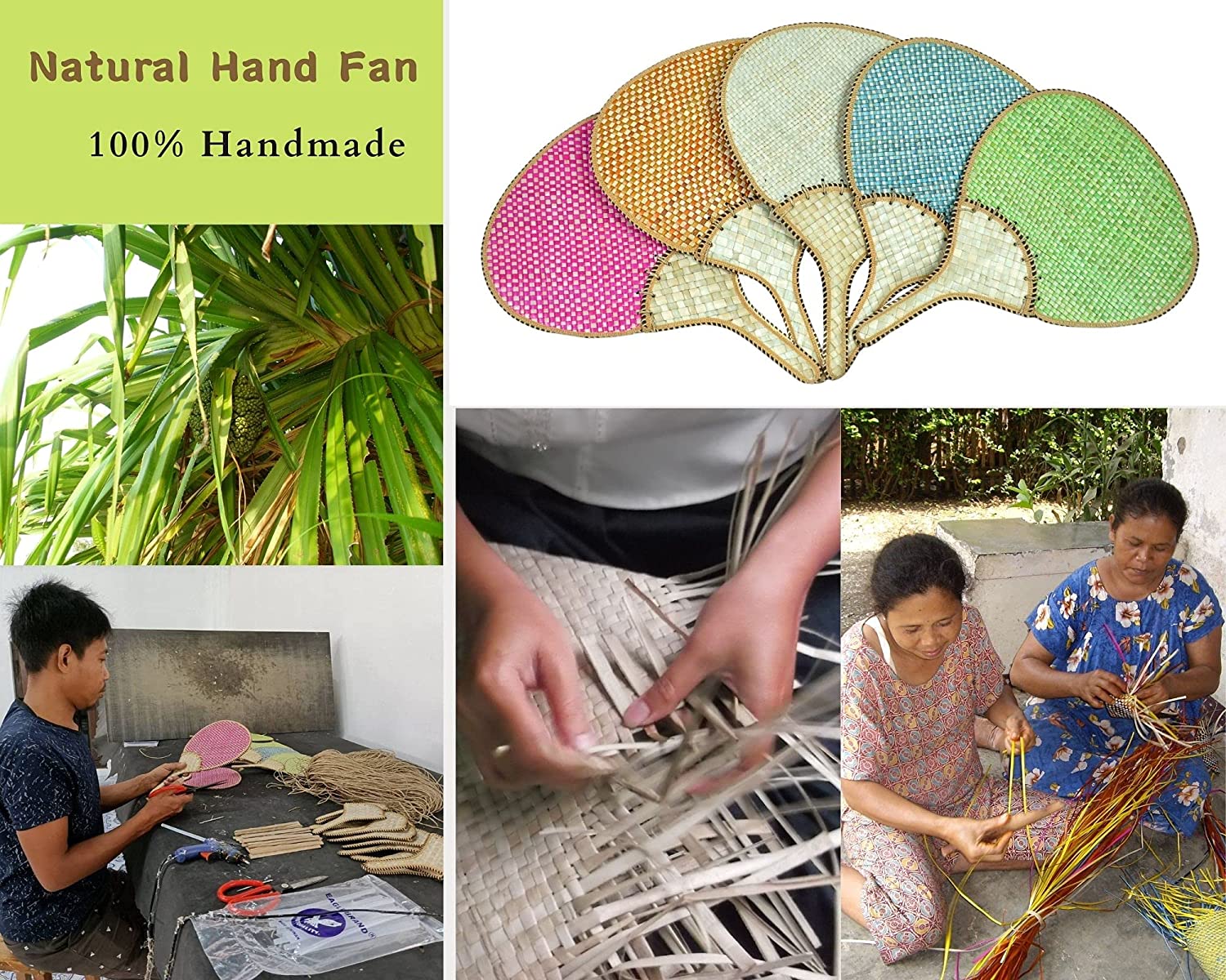 Natural Hand Weave Fan Handmade Hand Fan | Taiwantrade.com