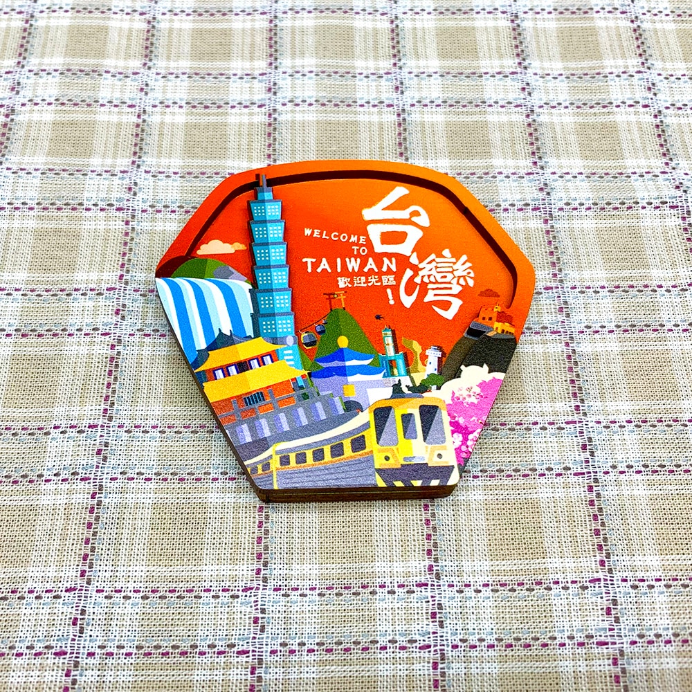 Sky Lantern Shaped－Taiwan 3D Wooden Magnet | Taiwantrade