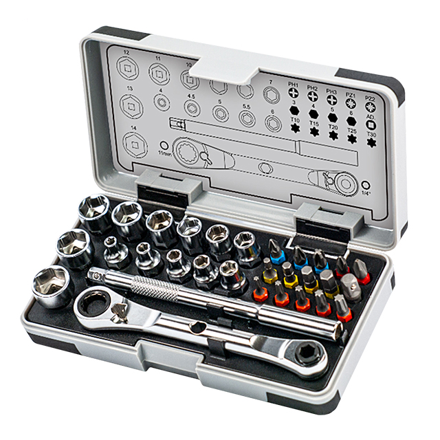 30 PCS 1/4" DR. SUPER SHORT SOCKET SET | Taiwantrade