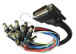 HD44 Pin Male to 18 pcs BNC female Cable UL2919 wire, VGA cables ...