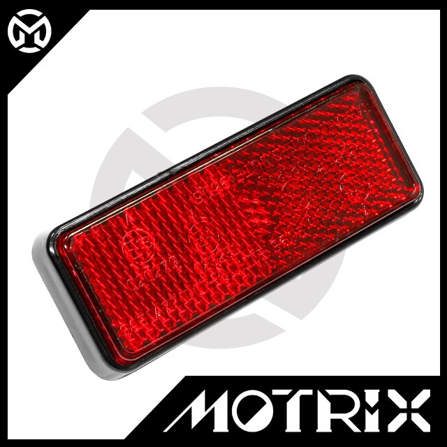 Motorcycle reflector. Lens color: Red, 1 screw in center. | Taiwantrade
