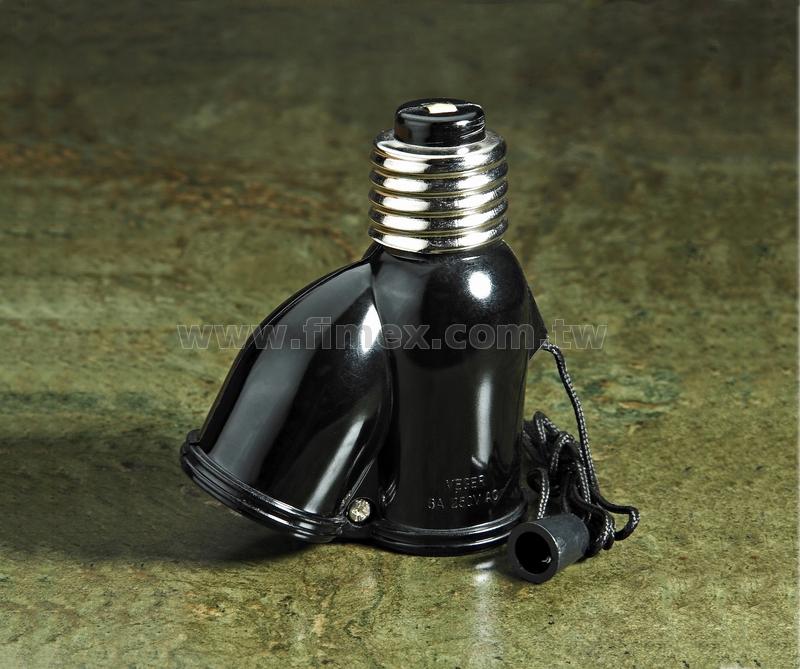 BAKELITE LAMP SOCKET E27 TO DUAL LAMP SOKCETS WITH PULL ROPE SWITCH ...
