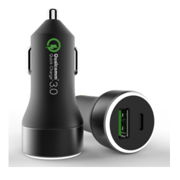 QC3.0 Type C with LED car charger | Taiwantrade