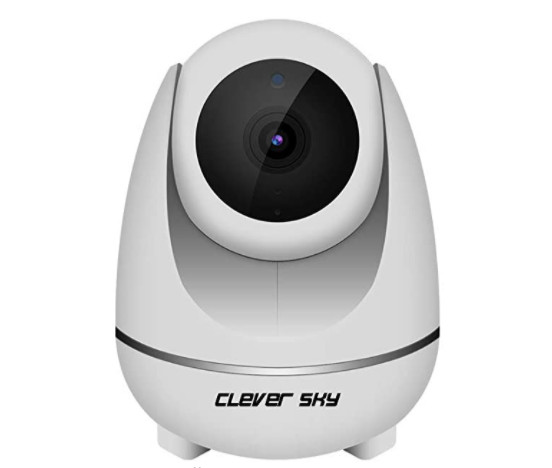 Clever Sky 1080P WiFi IP PTZ Camera with Auto Tracking, Two-Way Audio ...